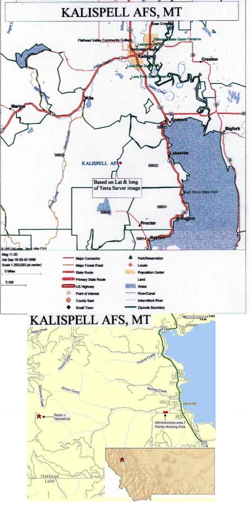 Map Of Kalispell Montana Hotels
